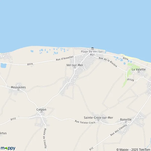 Map Ver-sur-Mer: map of Ver-sur-Mer (14114) and practical information