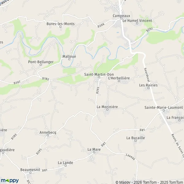 Map Saint-Martin-Don: map of Saint-Martin-Don, 14350 Souleuvre-en ...