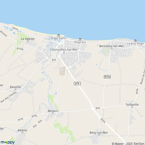 Map Courseulles-sur-Mer: map of Courseulles-sur-Mer (14470) and ...