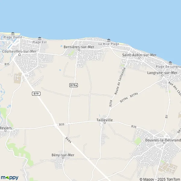 Map Bernières-sur-Mer: map of Bernières-sur-Mer (14990) and practical ...