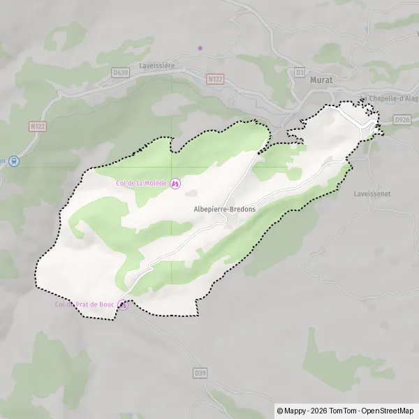 Map Albepierre-Bredons: map of Albepierre-Bredons (15300) and practical ...
