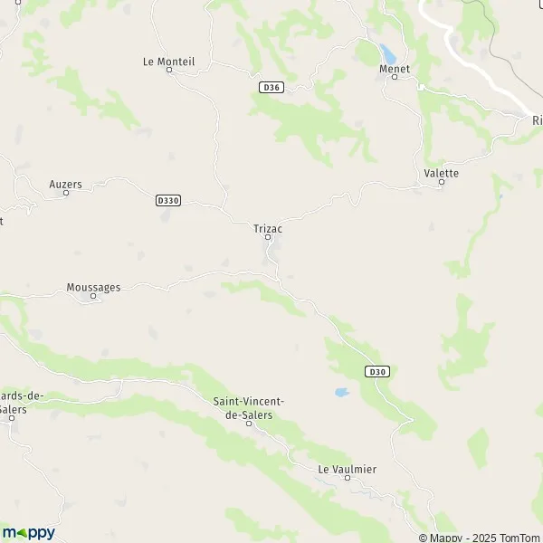 Map Trizac: map of Trizac (15400) and practical information