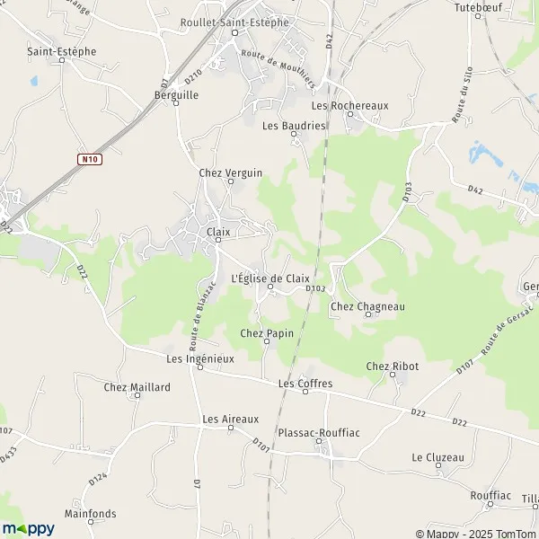 Map Claix: map of Claix (16440) and practical information