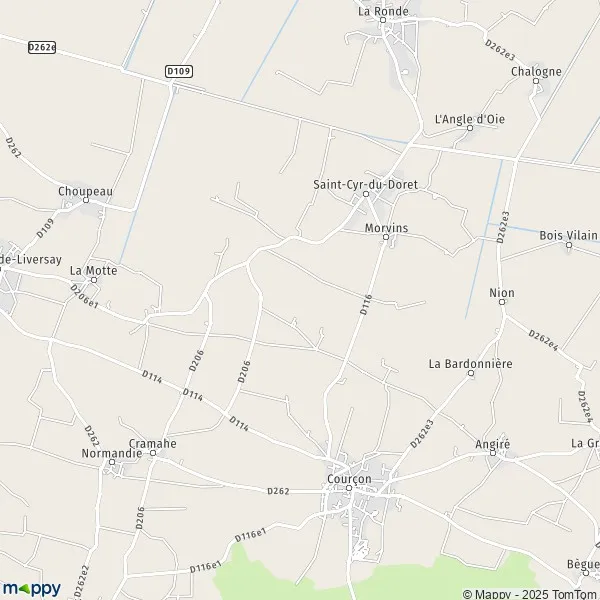 Map Saint-Cyr-du-Doret: map of Saint-Cyr-du-Doret (17170) and practical ...