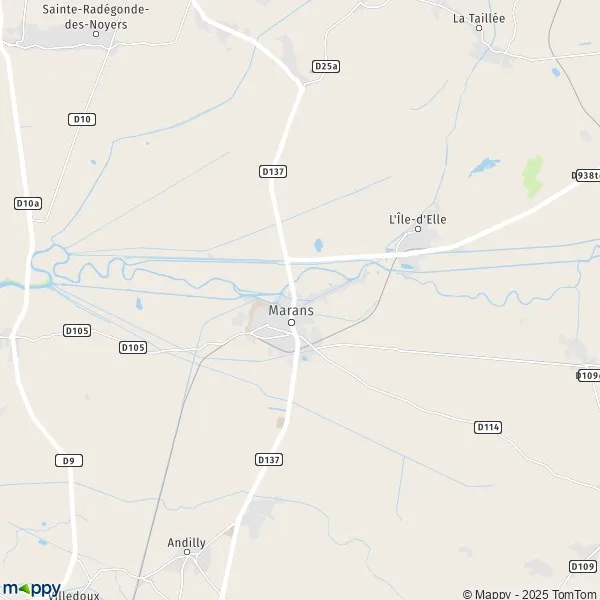 Map Marans: map of Marans (17230) and practical information