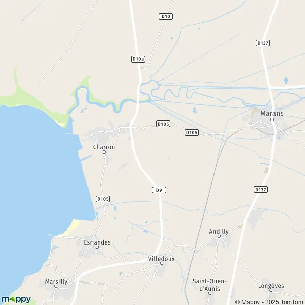 Map Charron: map of Charron (17230) and practical information