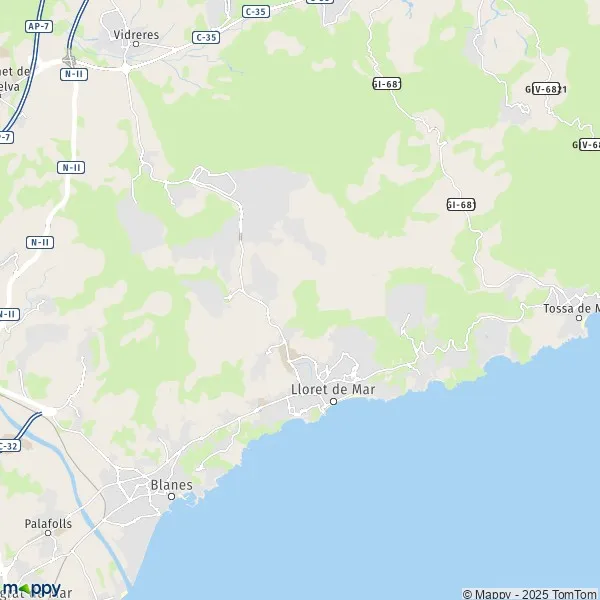 Map Lloret de Mar: map of Lloret de Mar (17300) and practical information