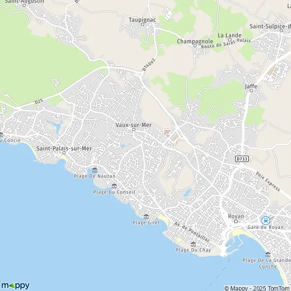 Map Vaux-sur-Mer: map of Vaux-sur-Mer (17640) and practical information