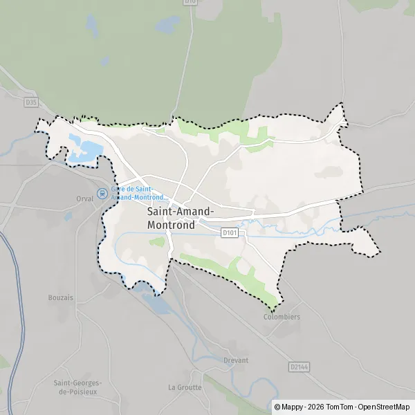 Map Saint-Amand-Montrond: map of Saint-Amand-Montrond (18200) and ...