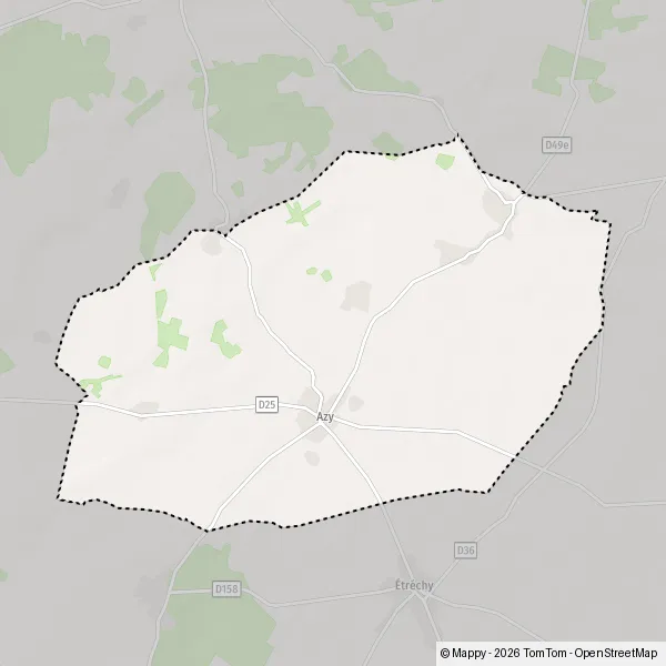 Map Azy: map of Azy (18220) and practical information