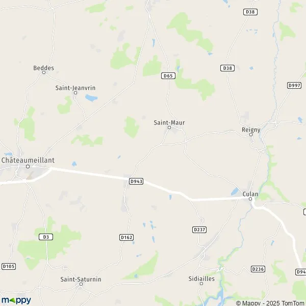 Map Saint-Maur: map of Saint-Maur (18270) and practical information