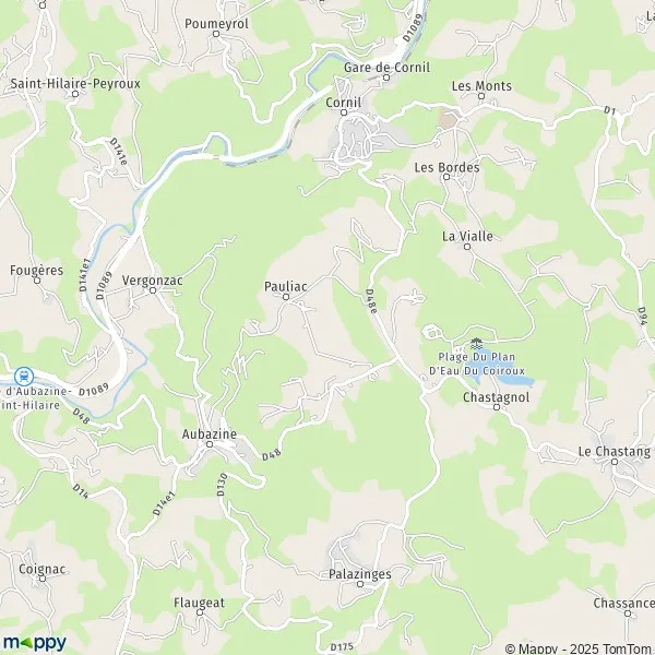 Map Aubazine: map of Aubazine (19190) and practical information