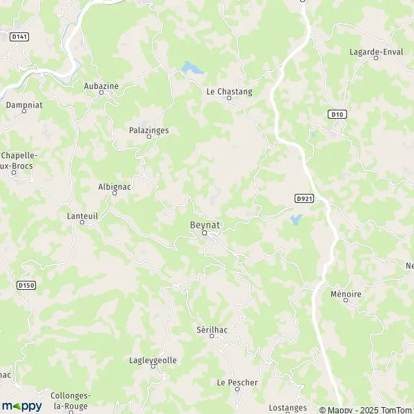 Map Beynat: map of Beynat (19190) and practical information