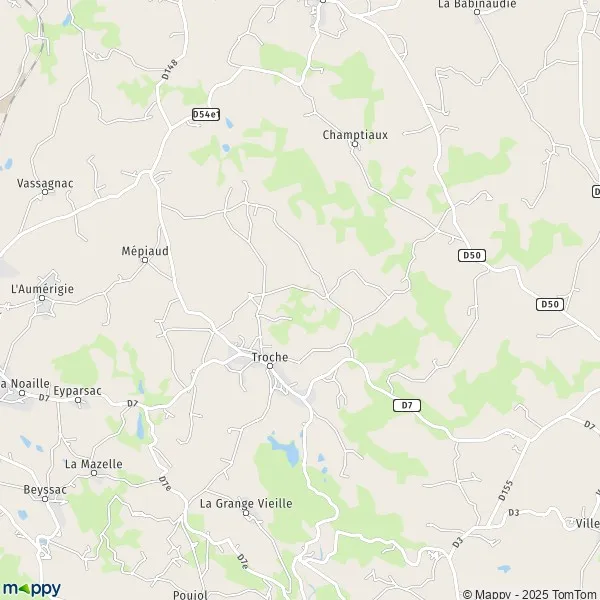 Map Troche: map of Troche (19230) and practical information