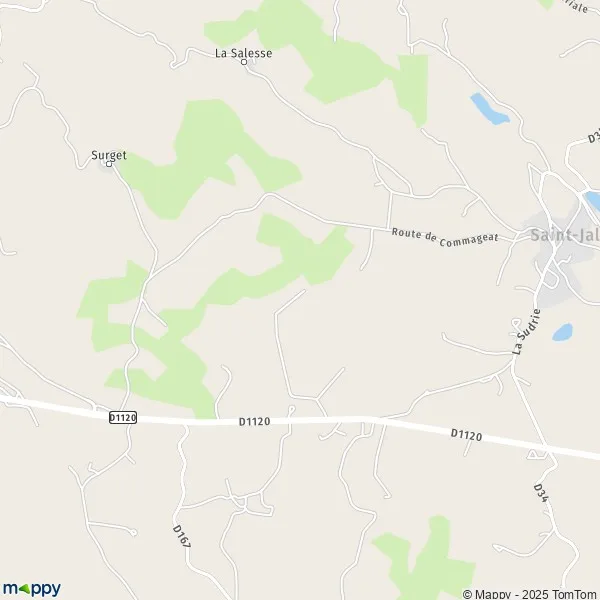 Map Le Levant: map of Le Levant (19700) and practical information