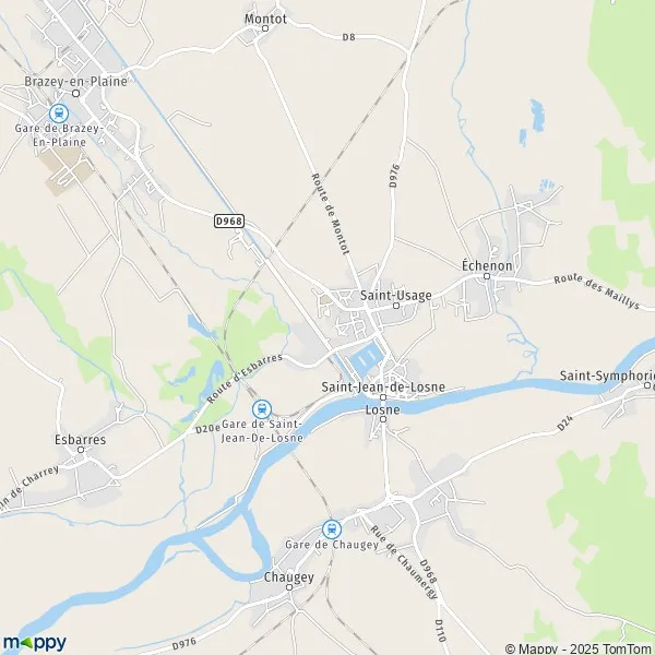 Map Saint-Usage: map of Saint-Usage (21170) and practical information