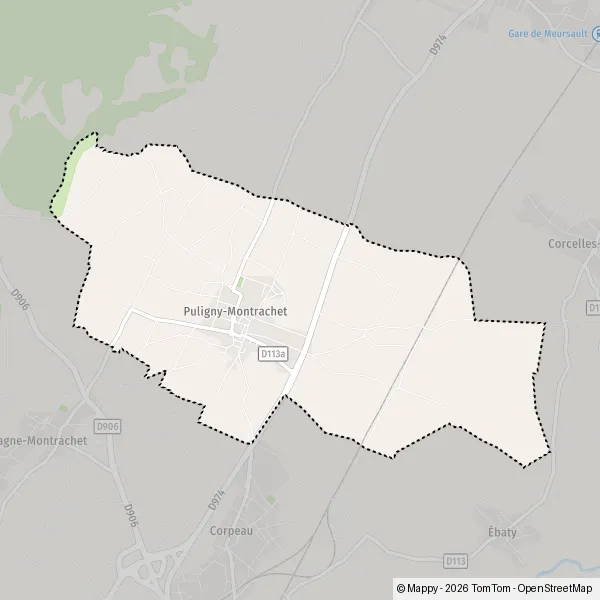 Map Puligny-Montrachet: map of Puligny-Montrachet (21190) and practical ...