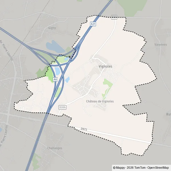 Map Vignoles: map of Vignoles (21200) and practical information