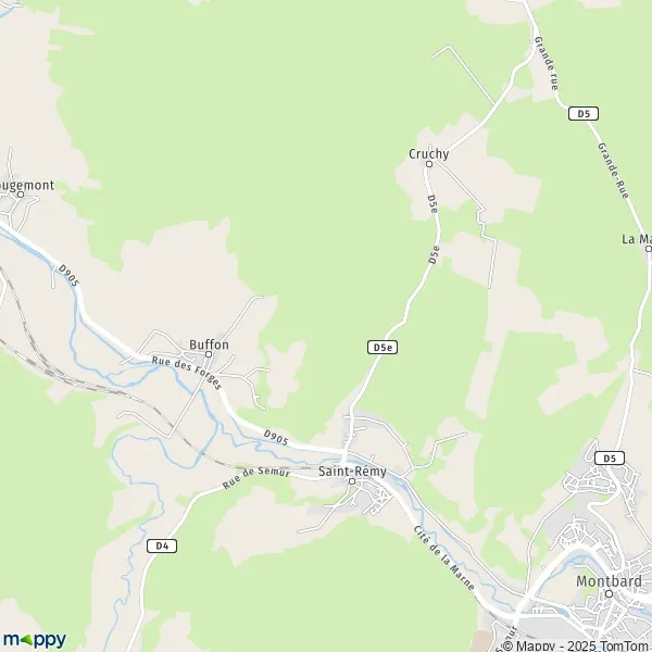 Map Saint-Rémy: map of Saint-Rémy (21500) and practical information