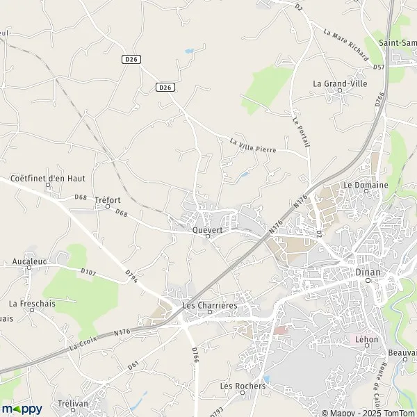 Map Quévert: map of Quévert (22100) and practical information