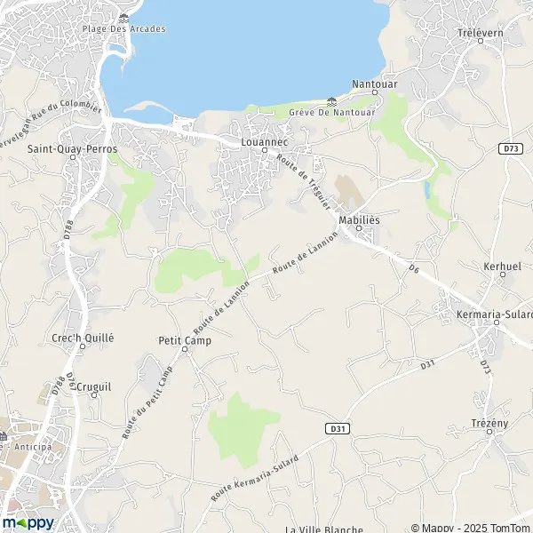 Map Louannec: map of Louannec (22700) and practical information