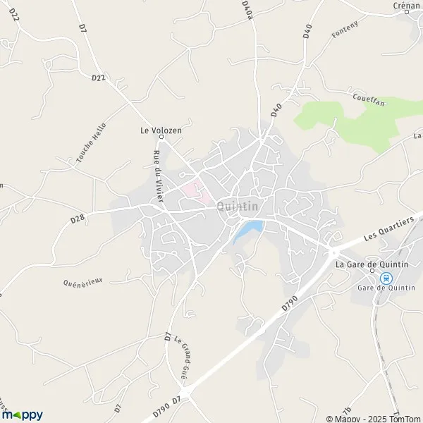 Map Quintin: map of Quintin (22800) and practical information