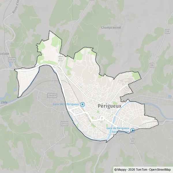 Map Périgueux: map of Périgueux (24000) and practical information