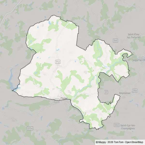 Map Payzac: map of Payzac (24270) and practical information