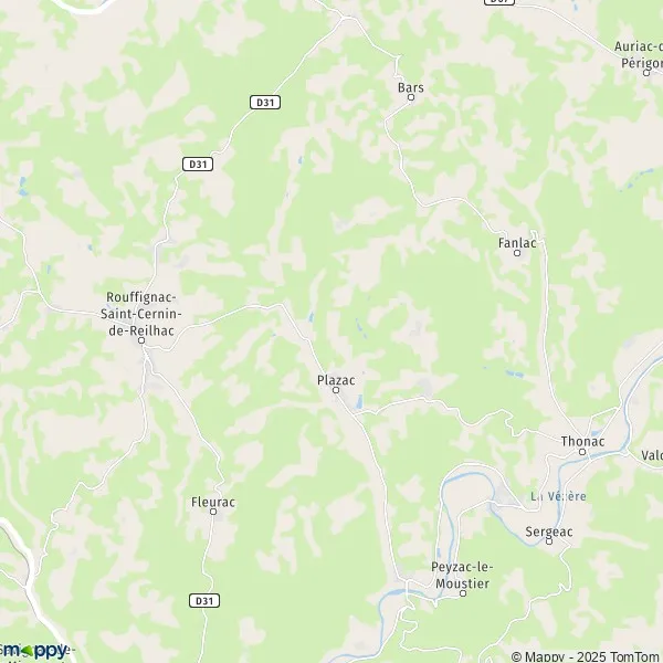 Map Plazac: map of Plazac (24580) and practical information