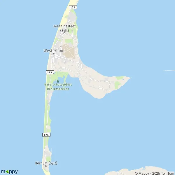 Map Sylt: map of Sylt (25980) and practical information