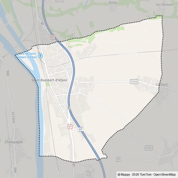 Map Saint-Rambert-d'Albon: map of Saint-Rambert-d'Albon (26140) and ...