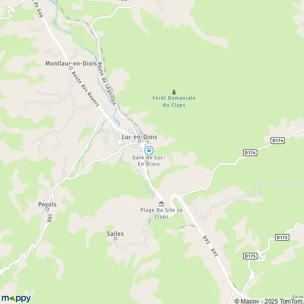 Map Luc-en-Diois: map of Luc-en-Diois (26310) and practical information