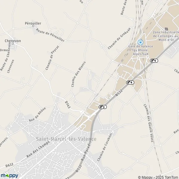 Map Sandon: map of Sandon (26320) and practical information