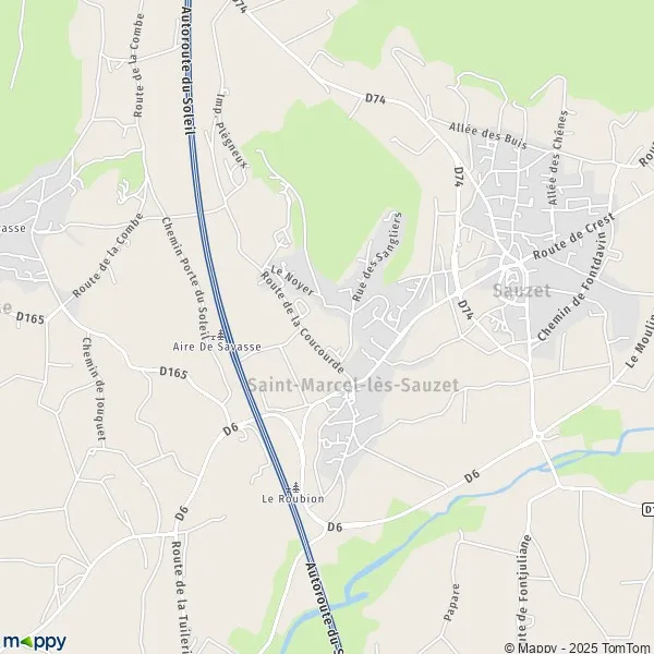 Map Saint-Marcel-lès-Sauzet: map of Saint-Marcel-lès-Sauzet (26740) and ...
