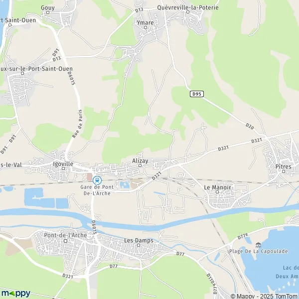 Map Alizay: map of Alizay (27460) and practical information