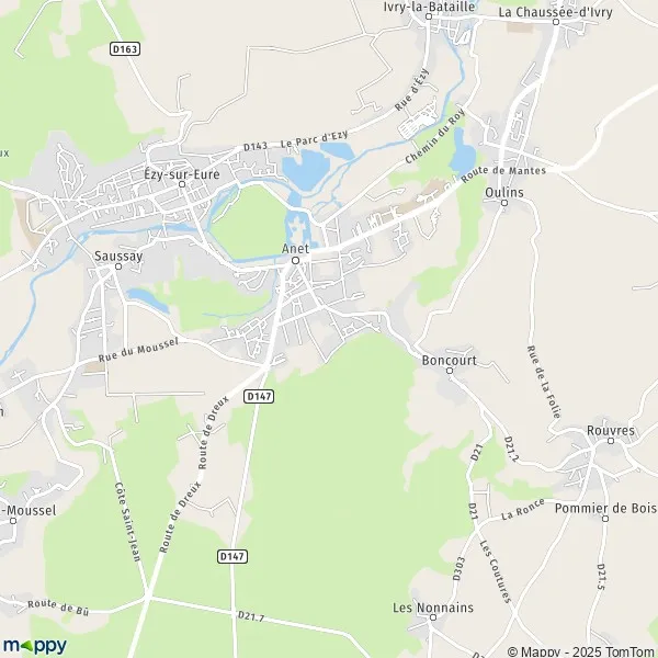 Map Anet: map of Anet (28260) and practical information