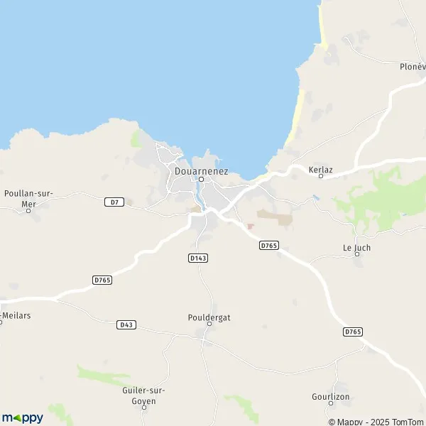 Map Douarnenez: map of Douarnenez (29100) and practical information