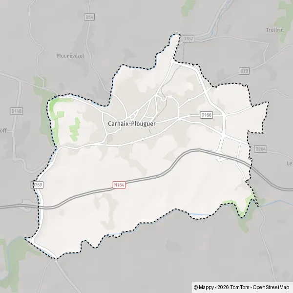 Map Carhaix-Plouguer: map of Carhaix-Plouguer (29270) and practical ...