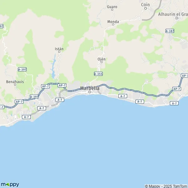 Map Marbella: map of Marbella (29601) and practical information