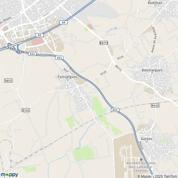 Map Caissargues: map of Caissargues (30132) and practical information