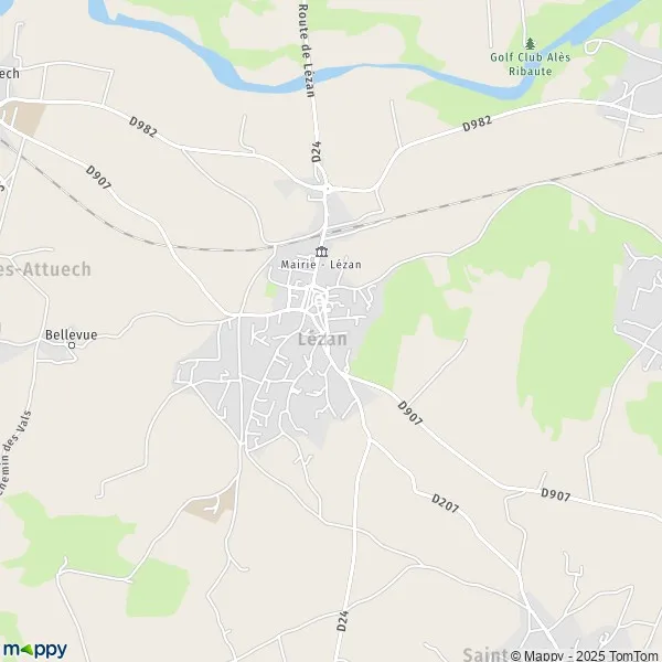 Map Lézan: map of Lézan (30350) and practical information