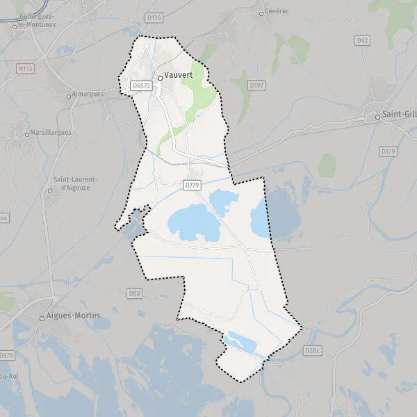Map Vauvert: map of Vauvert (30600) and practical information