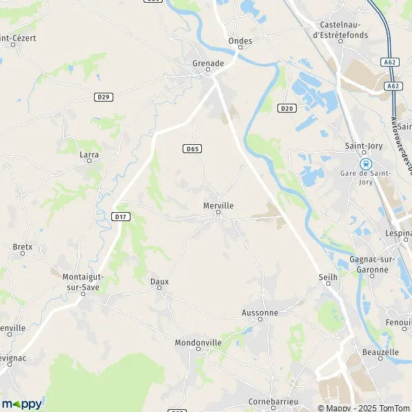 Map Merville: map of Merville (31330) and practical information