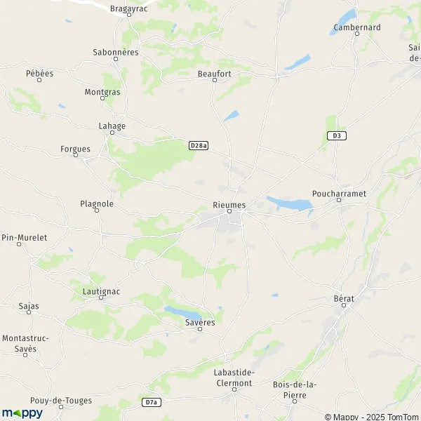 Map Rieumes: map of Rieumes (31370) and practical information