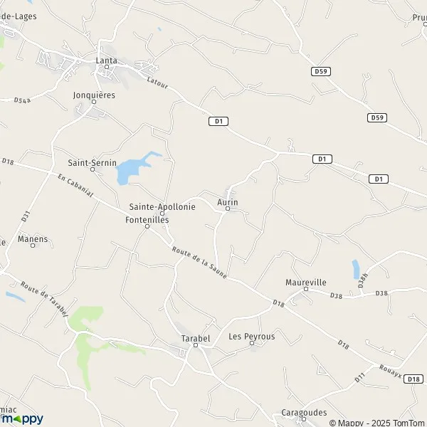 Map Aurin: map of Aurin (31570) and practical information