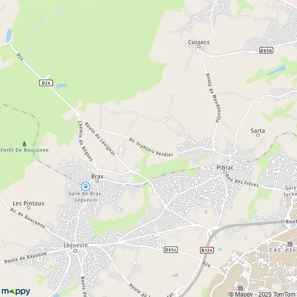 Map Pibrac: map of Pibrac (31820) and practical information