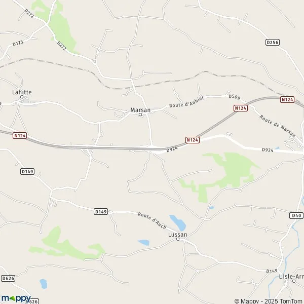 Map Marsan: map of Marsan (32270) and practical information