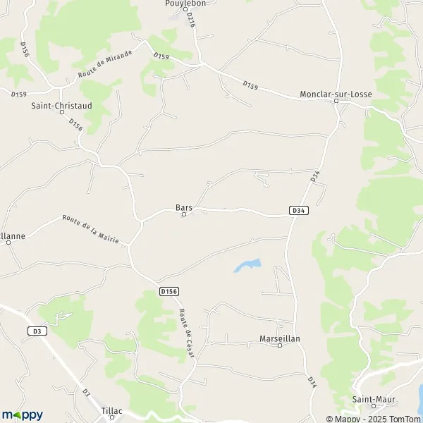 Map Bars: map of Bars (32300) and practical information