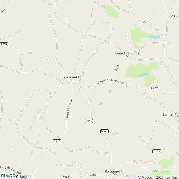 Map La Sauvetat: map of La Sauvetat (32500) and practical information