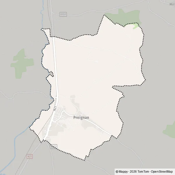 Map Preignan: map of Preignan (32810) and practical information